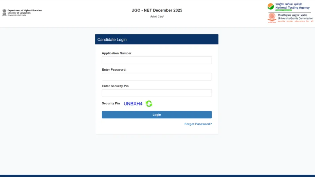 NTA UGC NET December 2025 Exam Date & Admit Card Released, Check Now ...