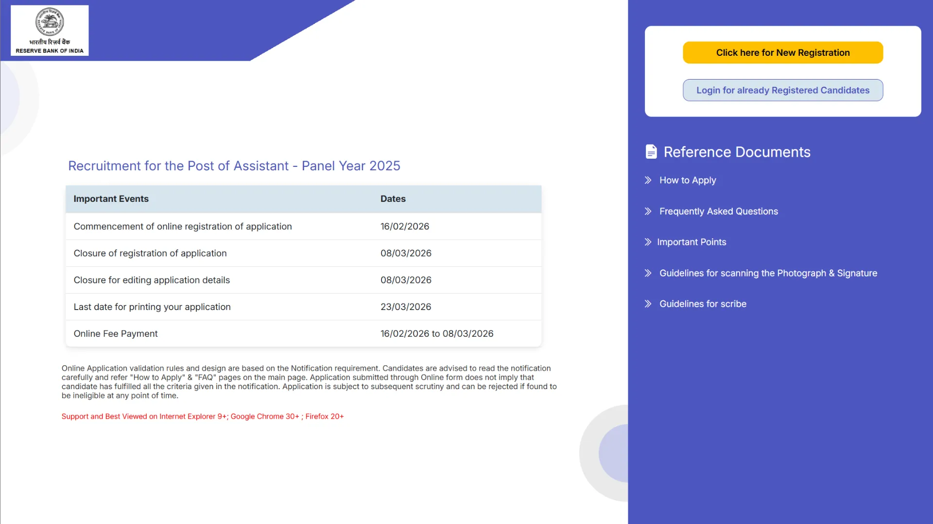 Reserve Bank of India (RBI) Assistant Recruitment 2026 Notification ...